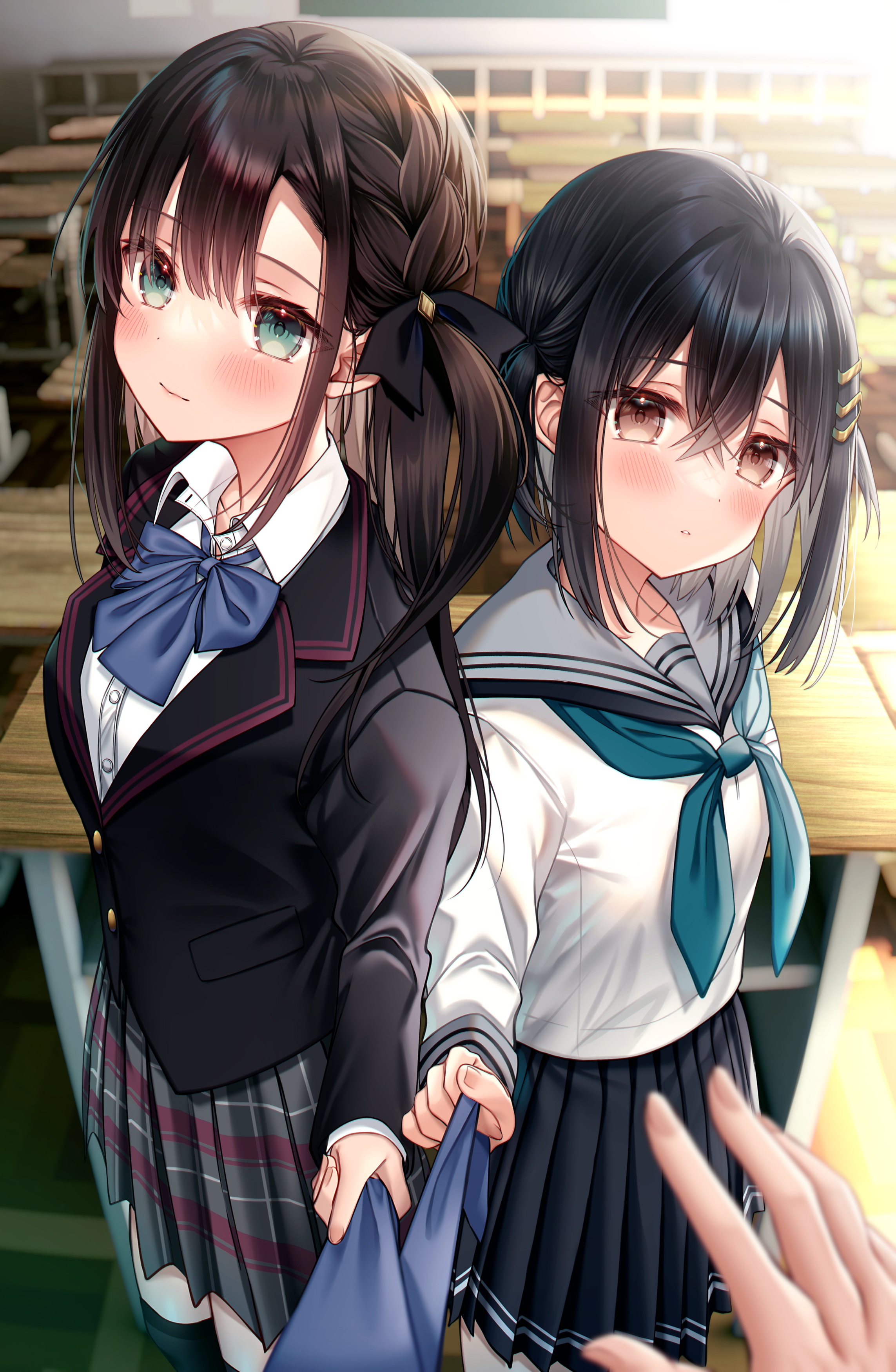 kuro namako seifuku thighhighs | #1092648 | yande.re